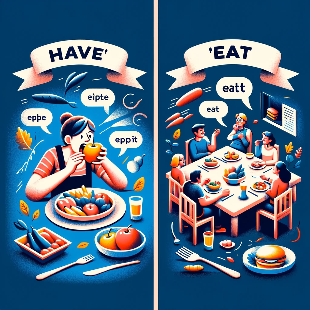 haveとeat 食べるを英訳するときは、どう使い分ければいいですか？ | ChatGPTと一緒に目指すTOEIC600点